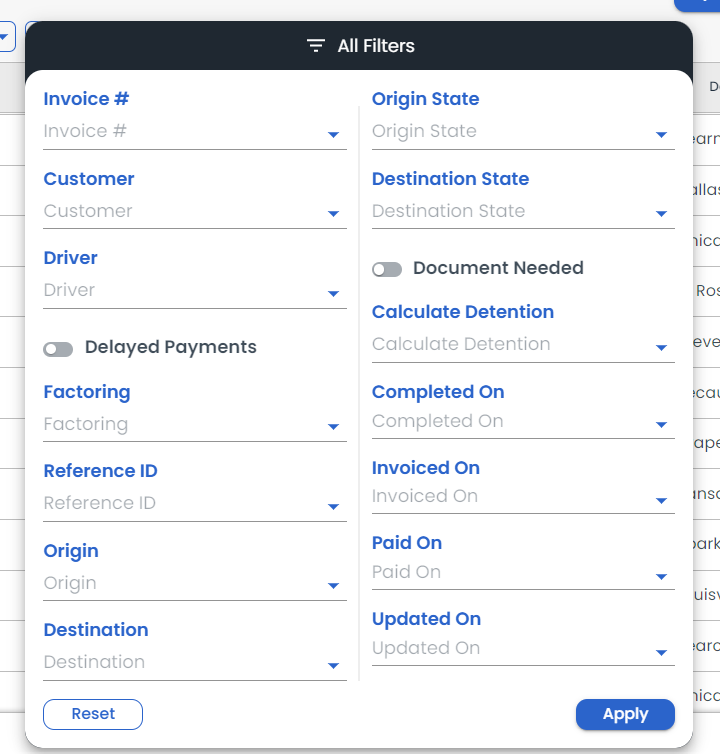 Invoices Module