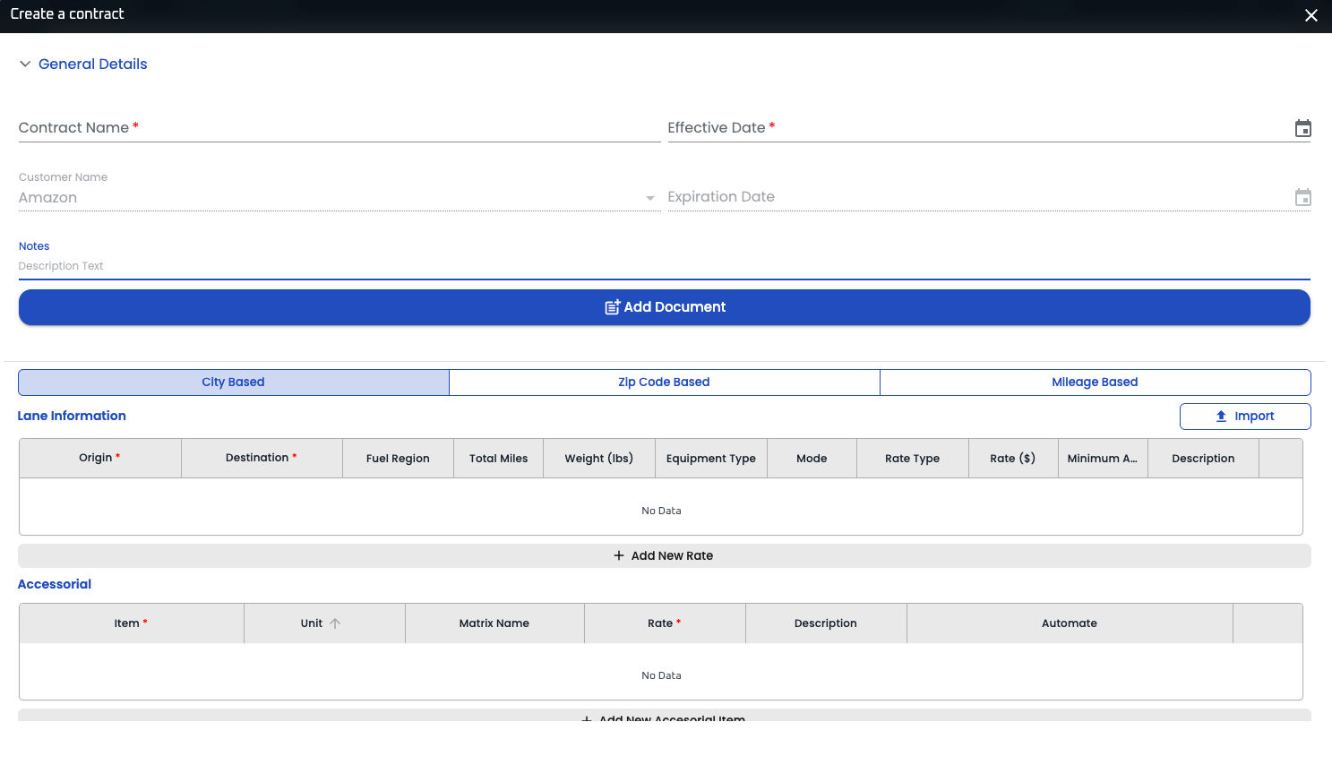 LoadOps Data Dictionary - Contracts